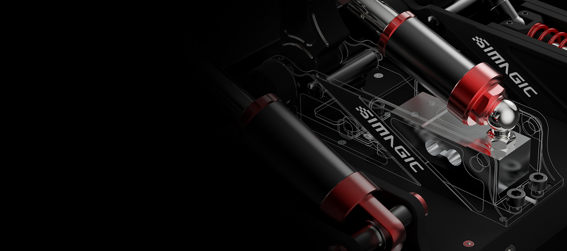 Simagic P1000 – Professional Load Cell Racing Pedals for Simulators